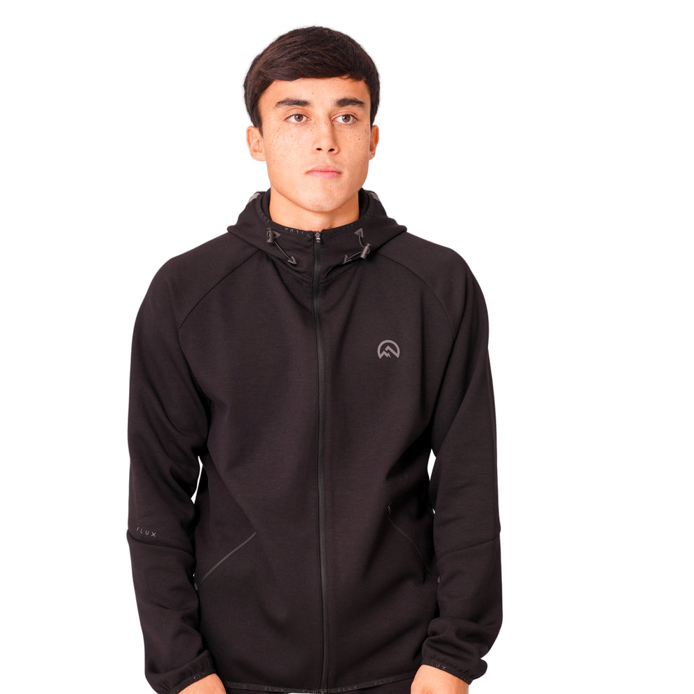 Velar Zip Up Jacket - Black – Flux Active