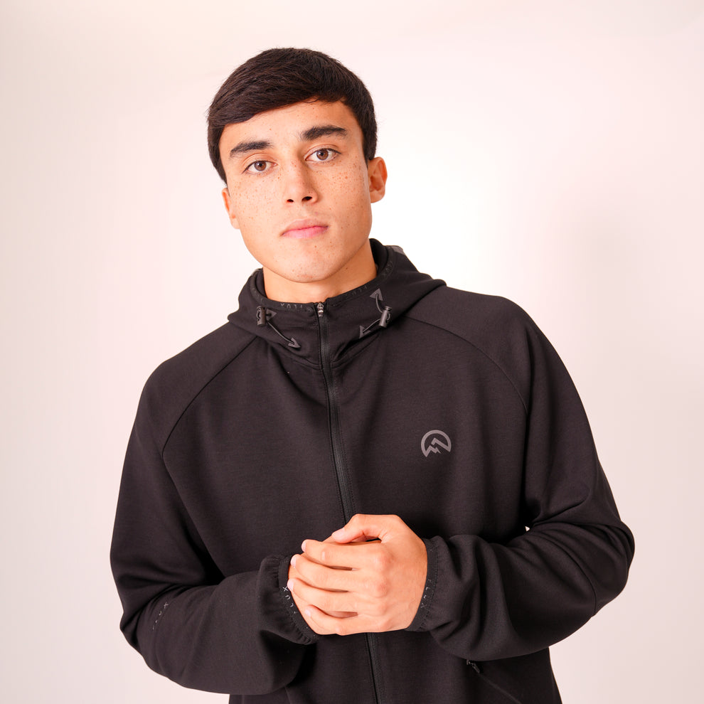 Velar Zip Up Jacket - Black – Flux Active